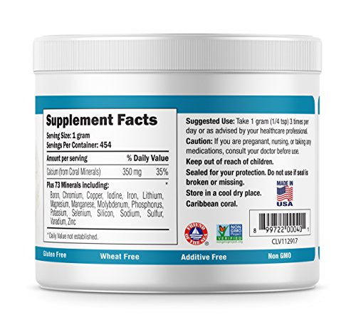 Mineral-rich calcium powder blend