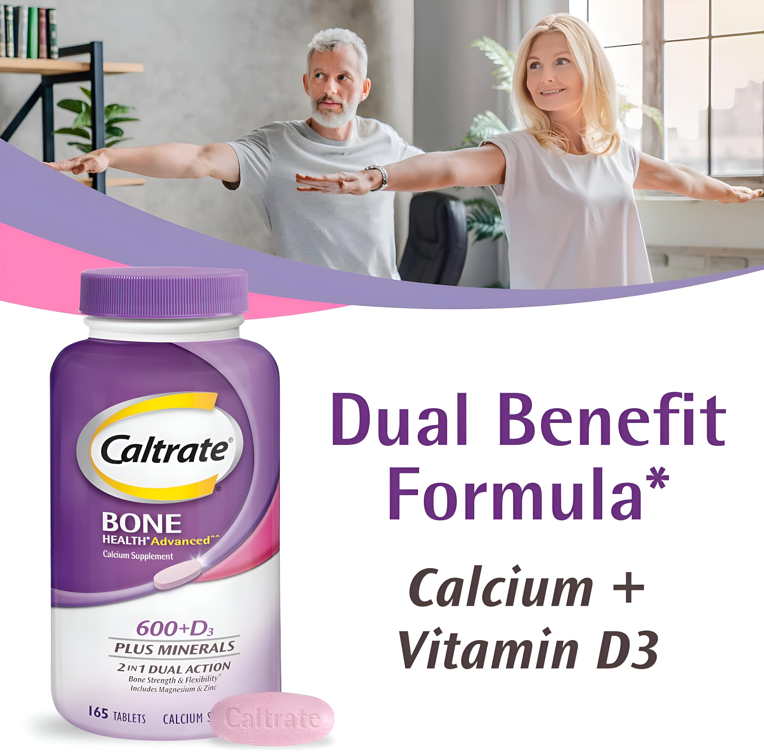Mineral-rich calcium tablets for wellness