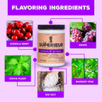 Mineral-rich electrolyte powder supplement