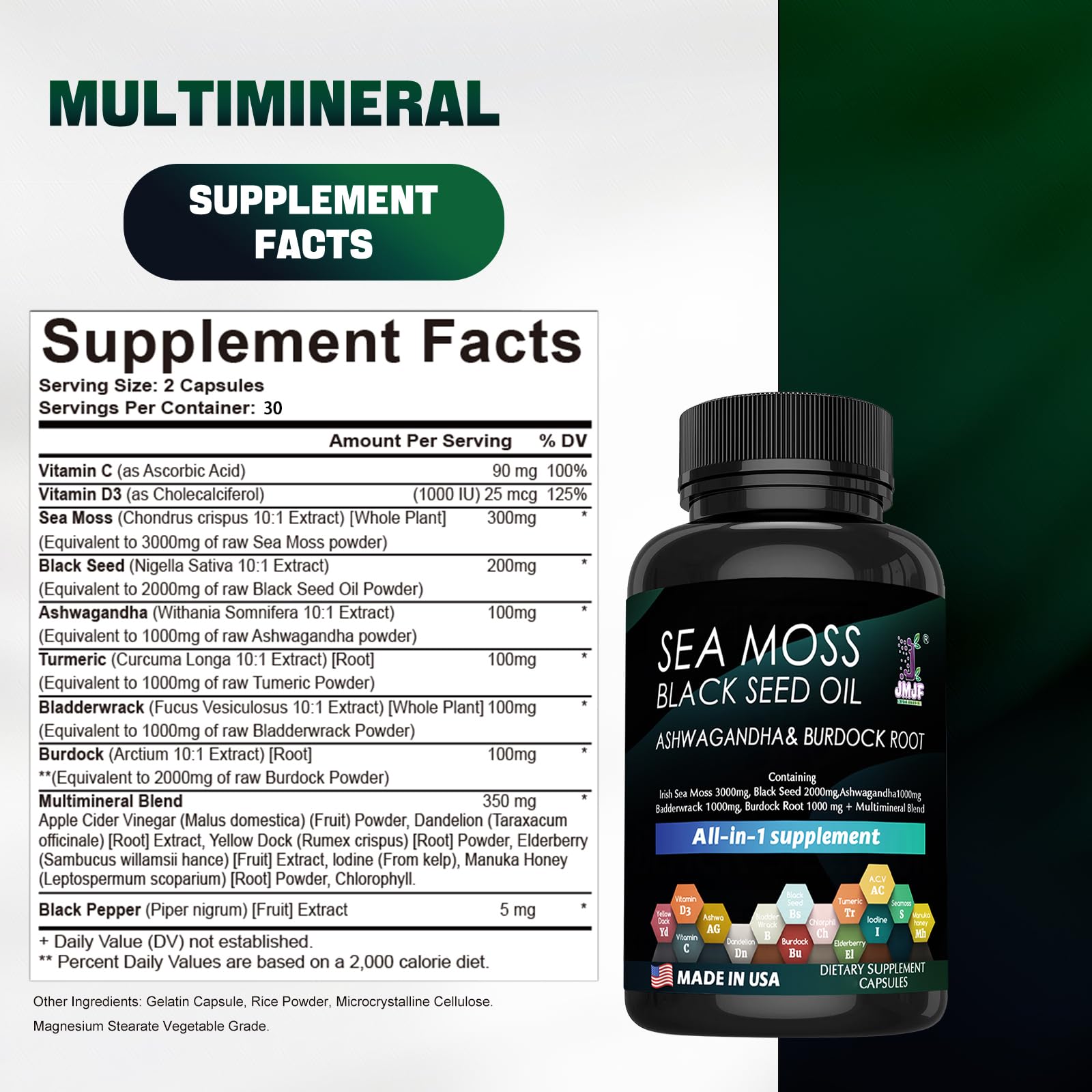 mineral-rich organic seaweed supplements