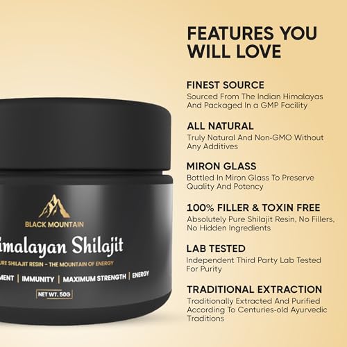 Mineral-rich Shilajit for strength