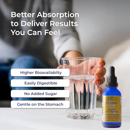 mineral support with liquid copper