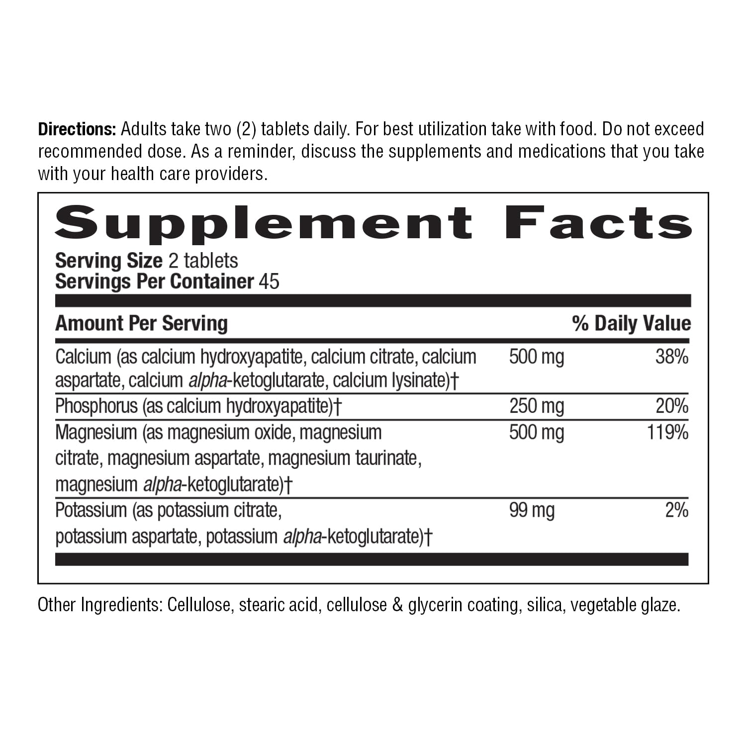 mineral tablets for overall vitality