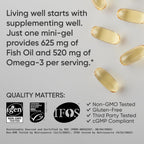 mini fish oil softgels for easy swallowing