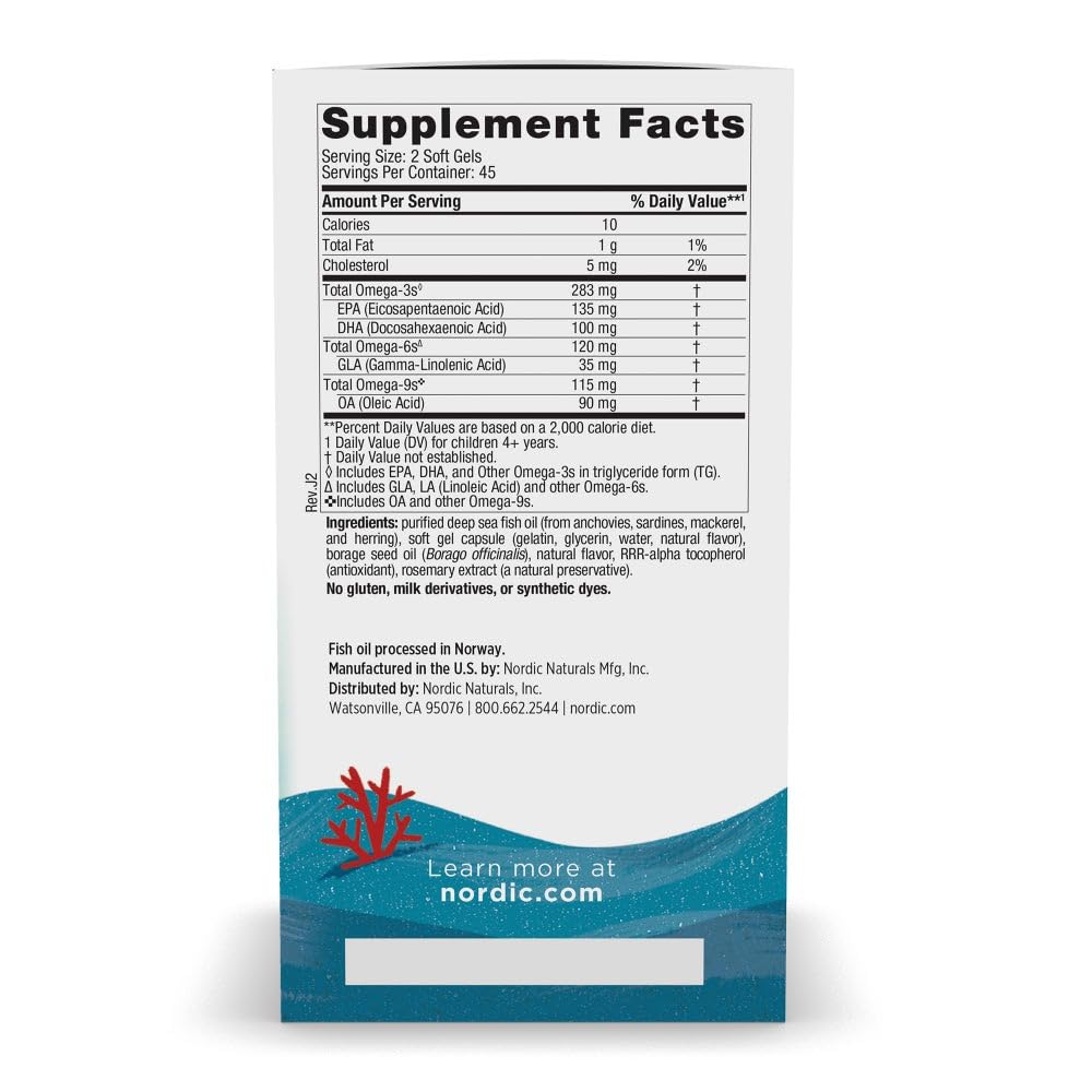 Mini soft gels with omega 3 benefits