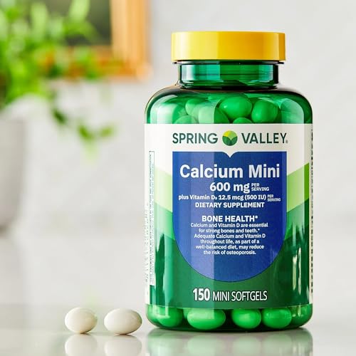 Mini softgels for easy calcium intake