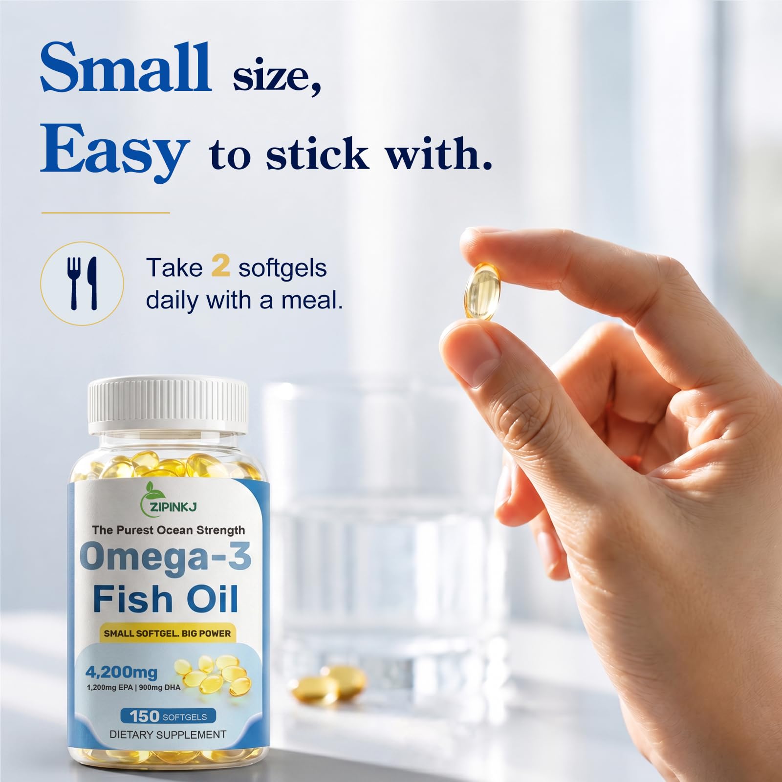 mini softgels for easy swallowing