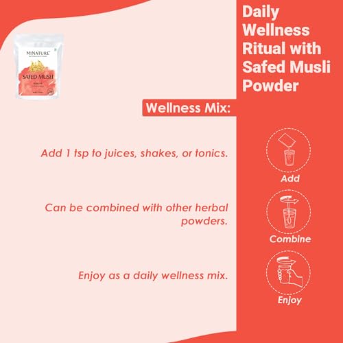 miniature Safed Musli for energy