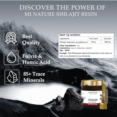 Miniature shilajit for daily health