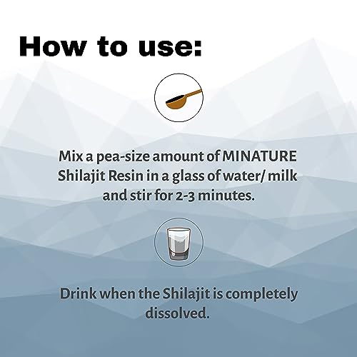 Miniature Shilajit for holistic health