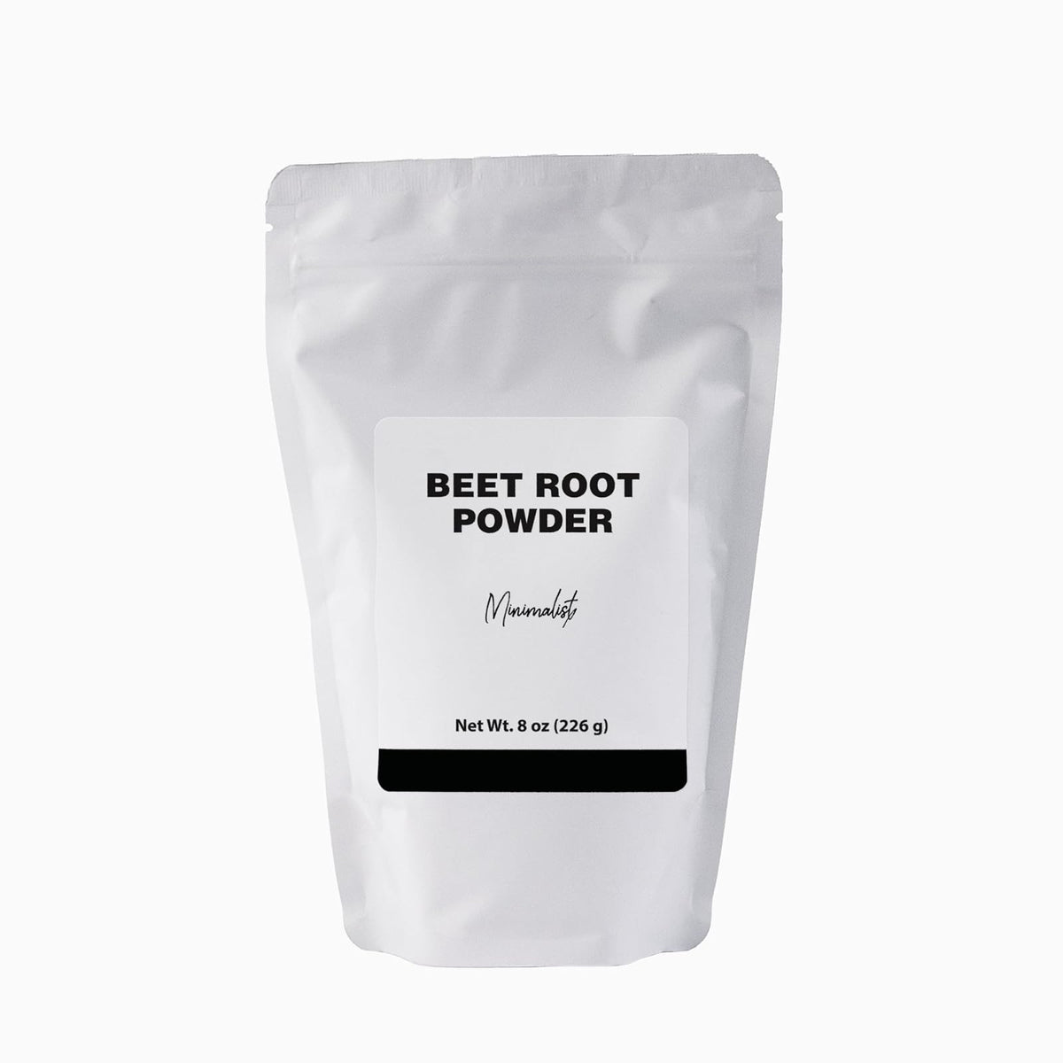 Minimalist beet root powder for smoothies