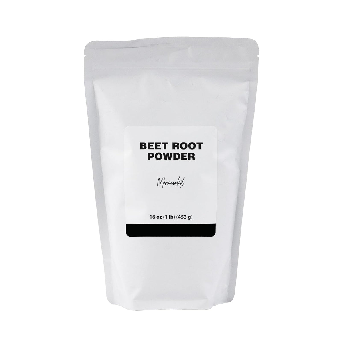 Minimalist beet root powder for smoothies