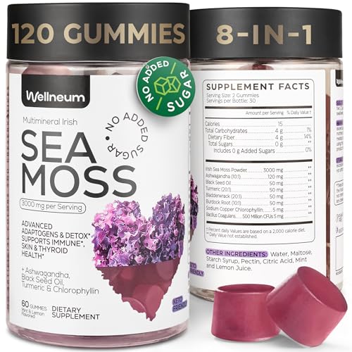 Mint and lemon flavoured chlorophyll gummies