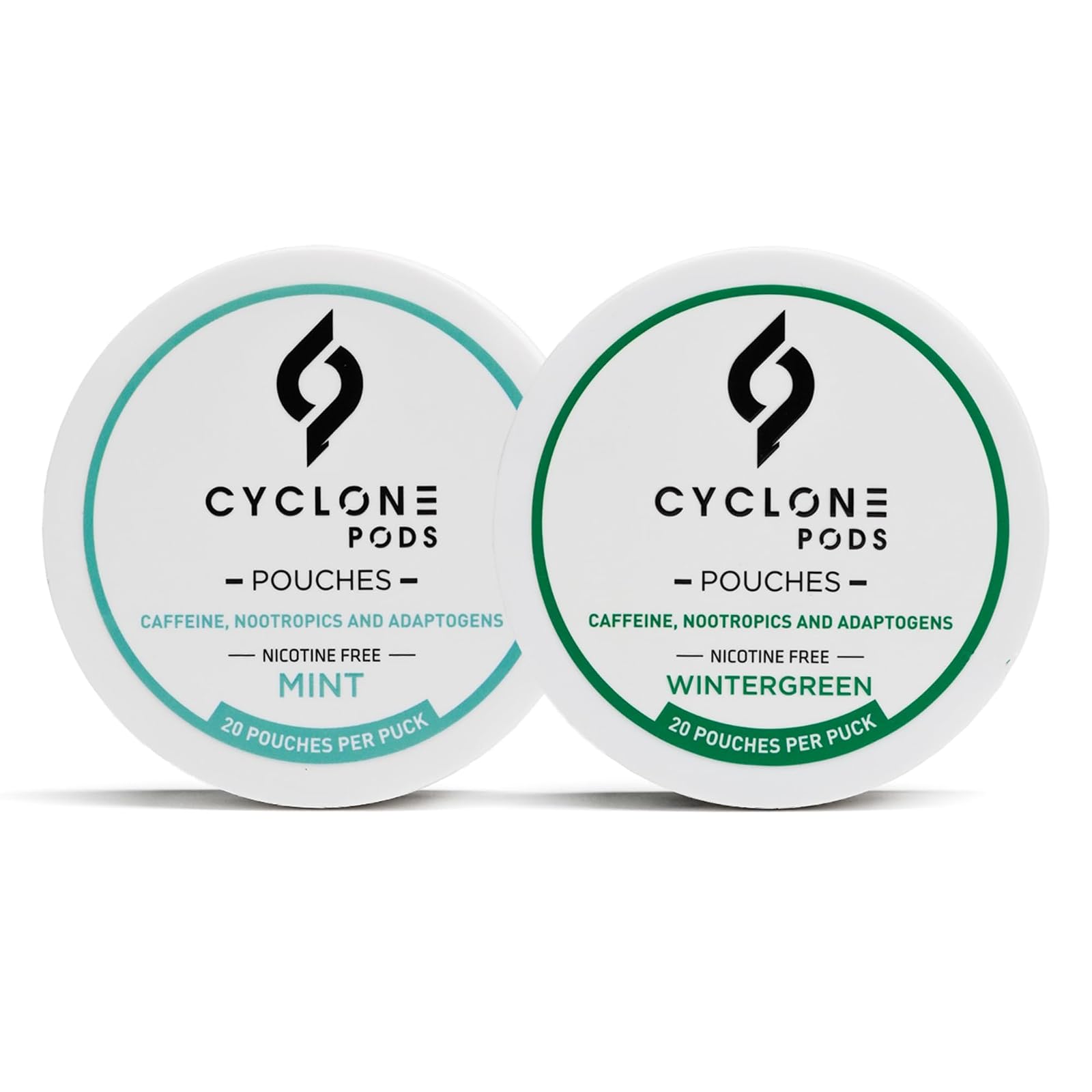 Mint caffeine pouches for energy