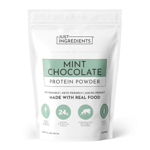 Mint chocolate whey protein blend