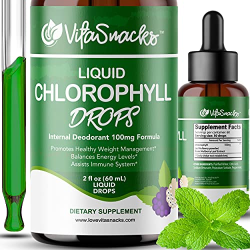 Mint flavour chlorophyll for skin health
