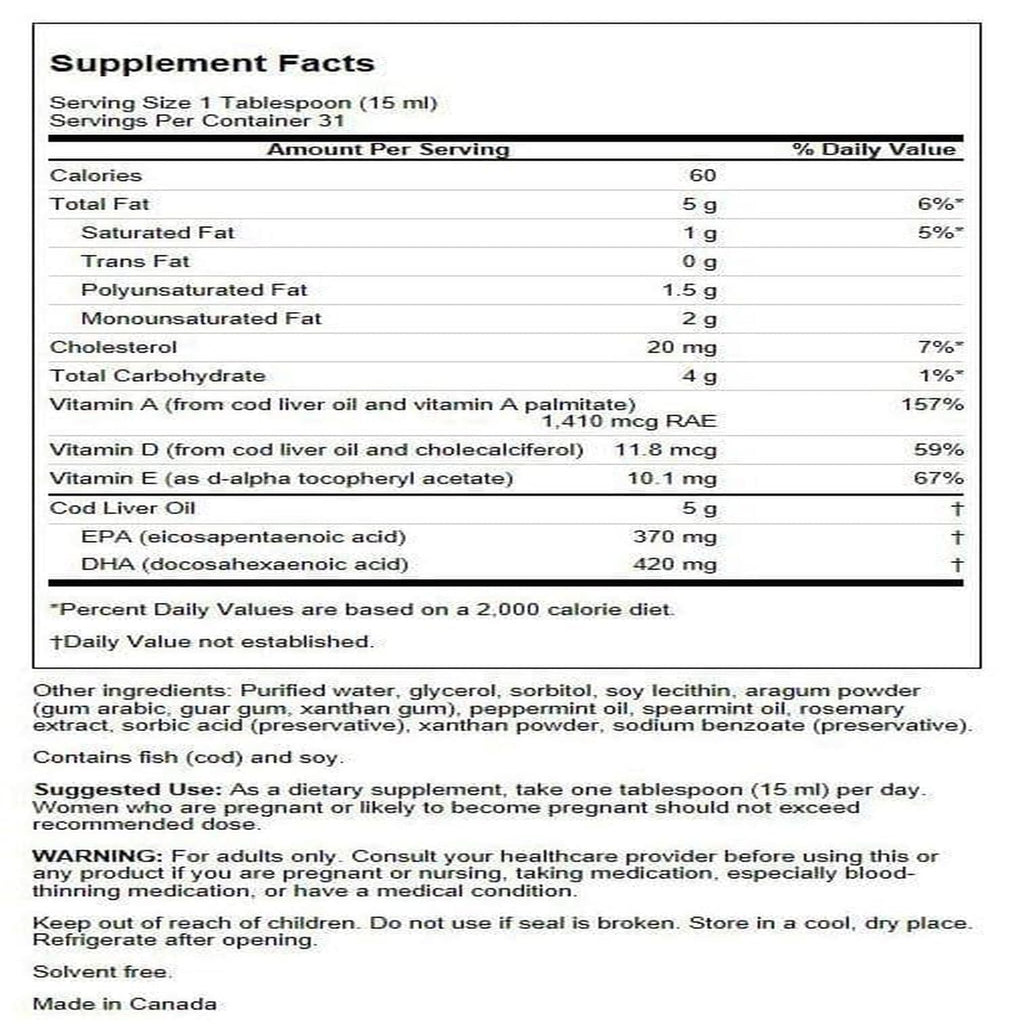 mint flavour kids omega 3 supplement