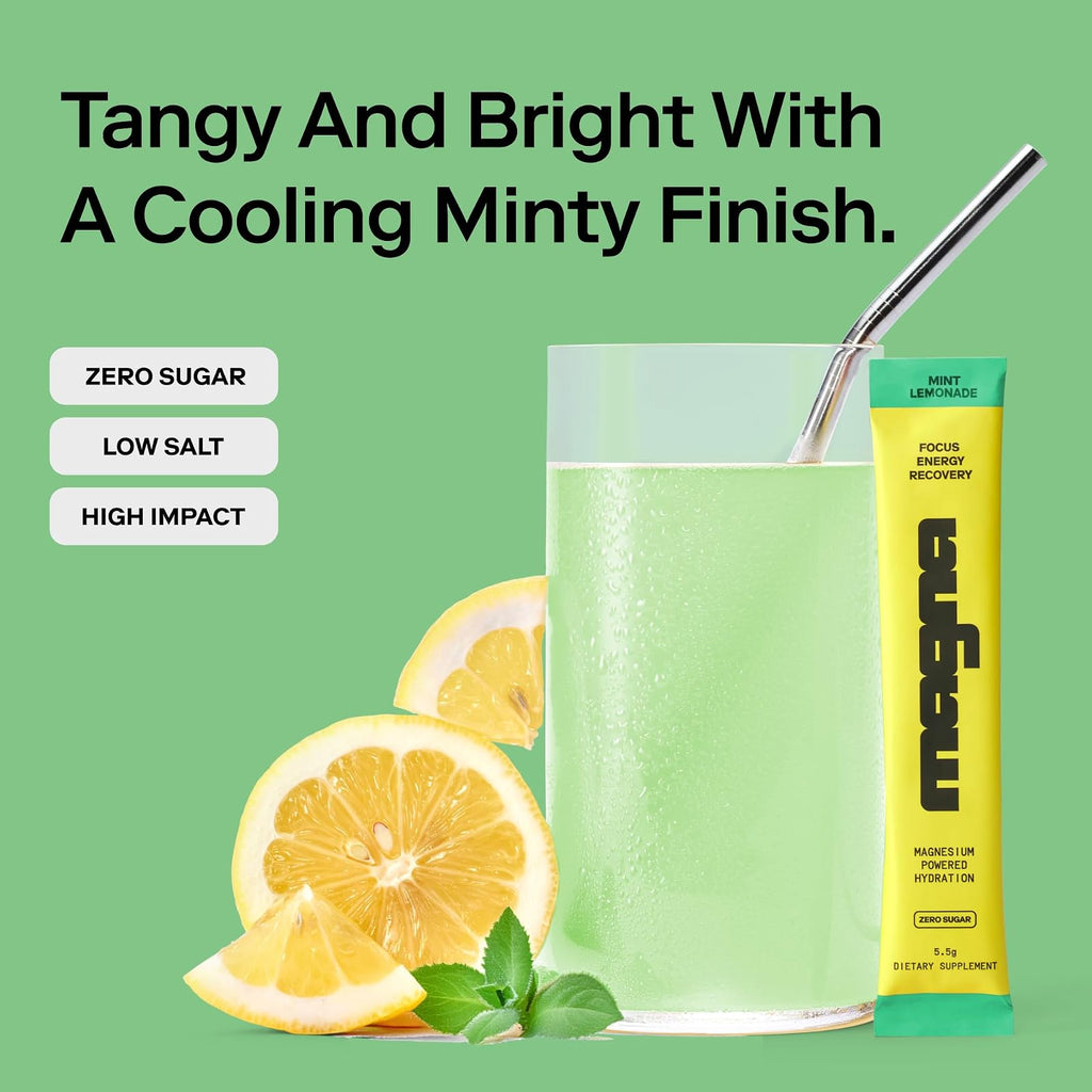 Mint lemonade electrolyte powder drink