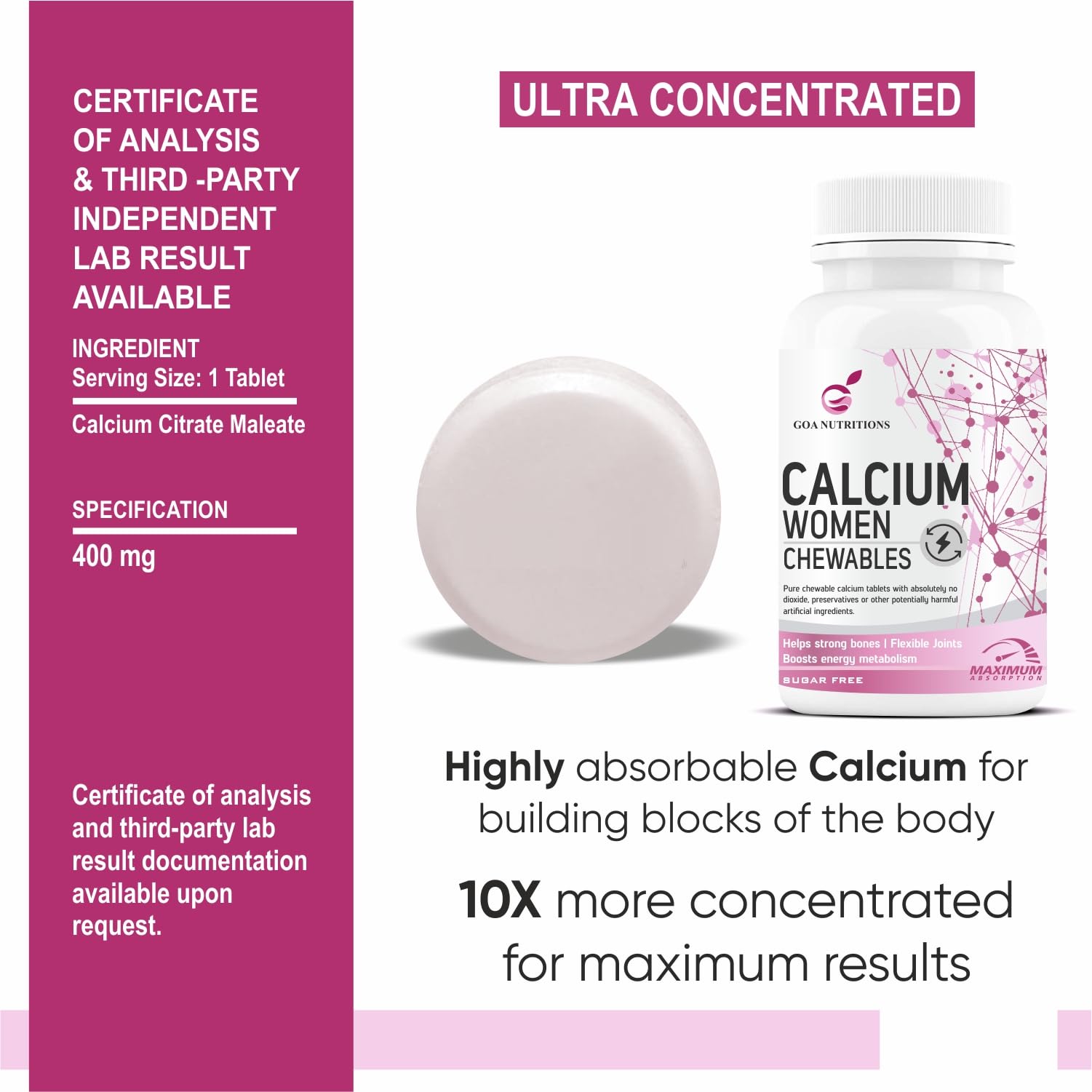 Minton GOA calcium for strong bones