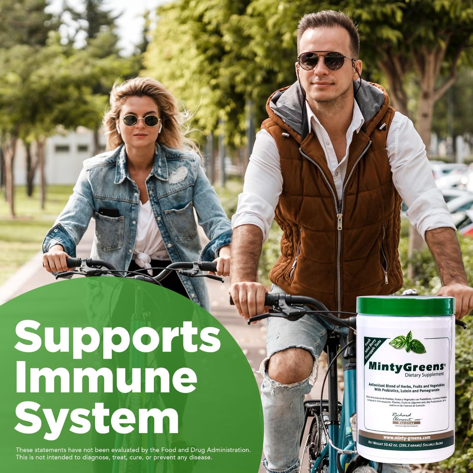 Minty Greens spirulina for healthy skin