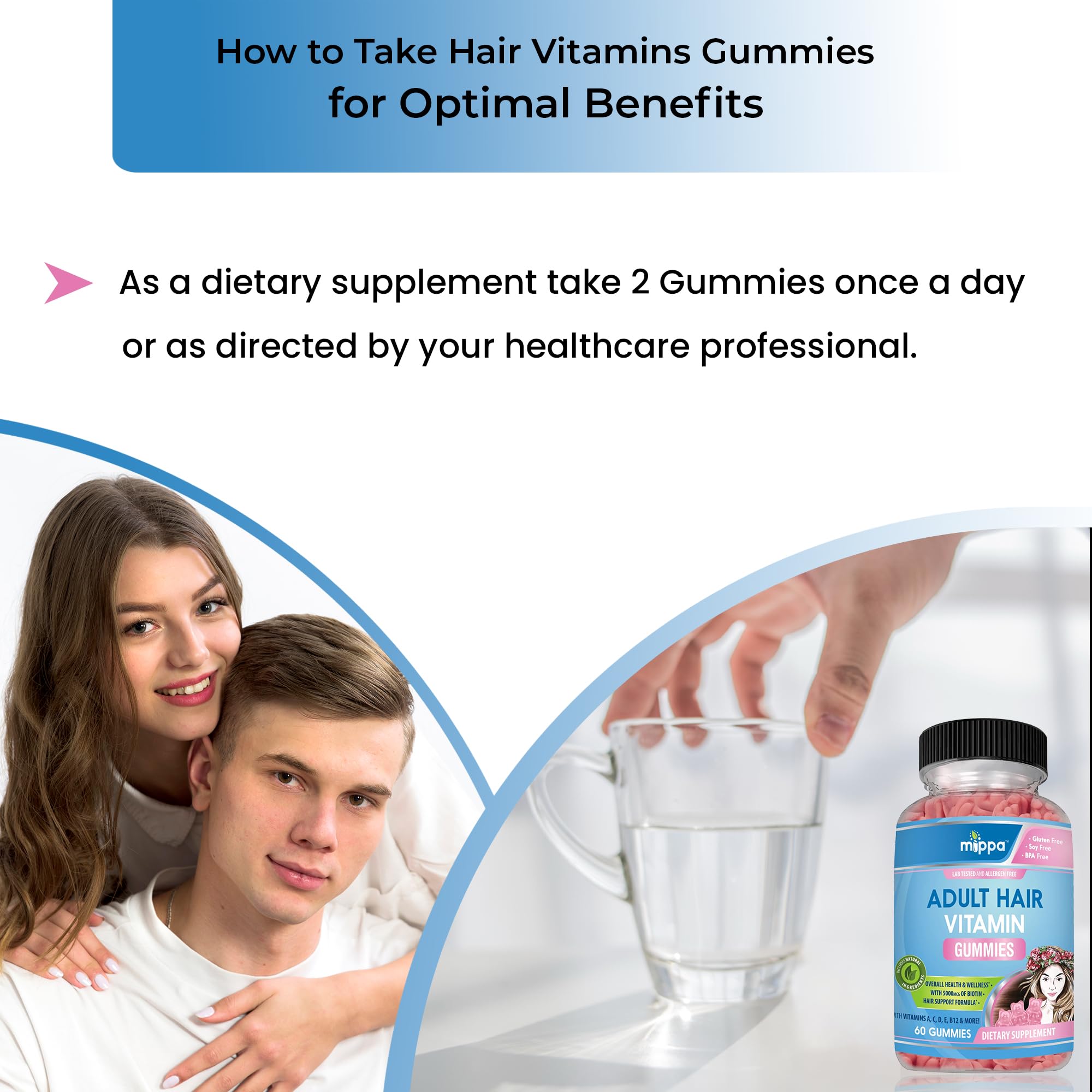 MIPPA blended supplements for hair vitality