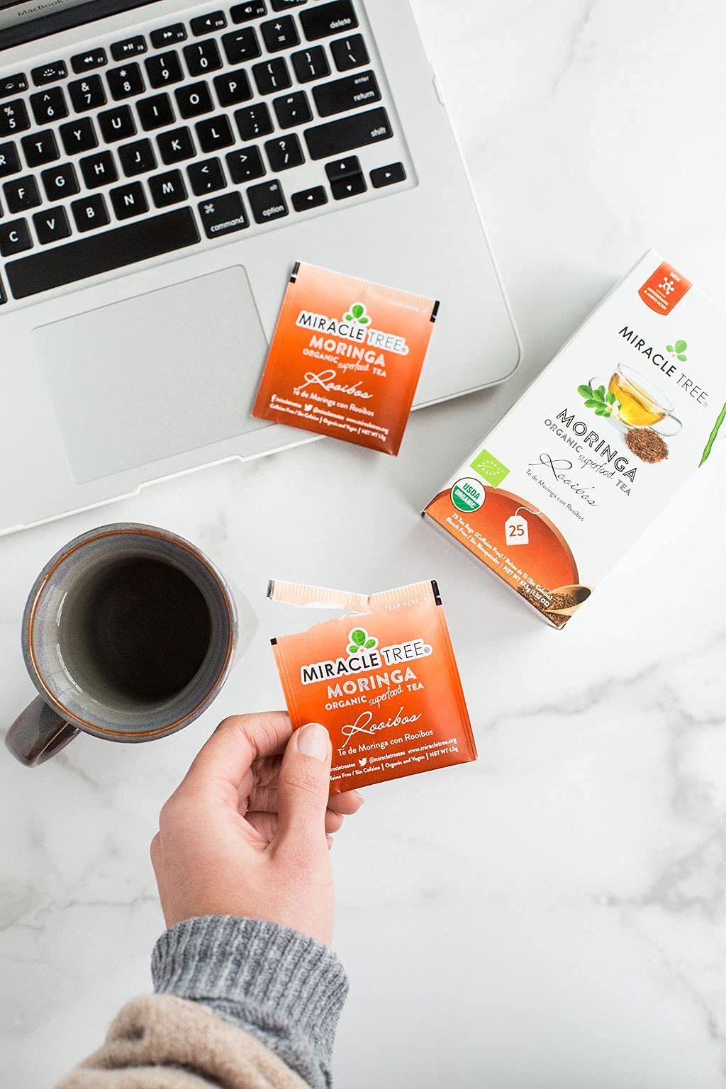 Miracle Tree moringa tea for relaxation