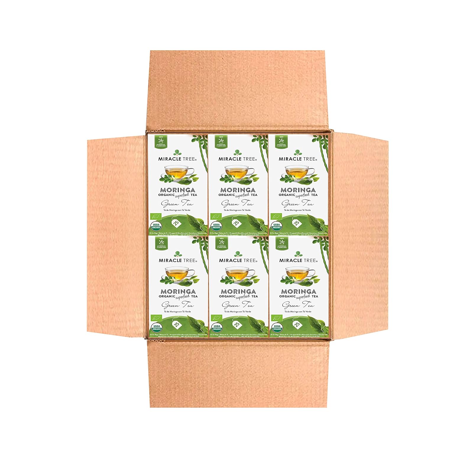 Miracle Tree organic moringa tea bags