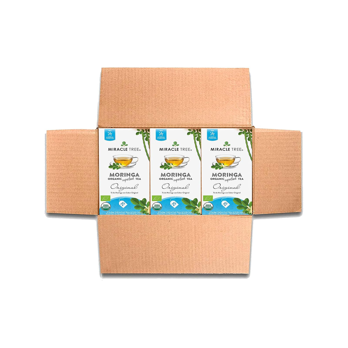 Miracle Tree organic moringa tea bags