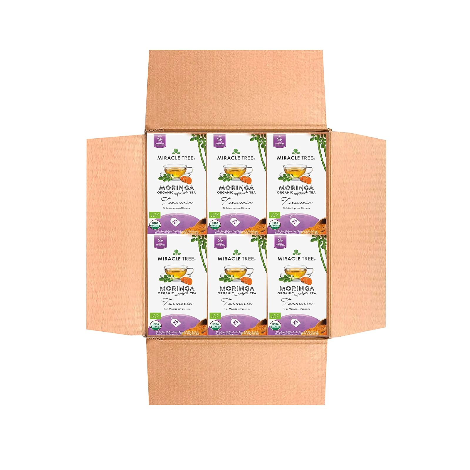 Miracle Tree organic moringa tea bags