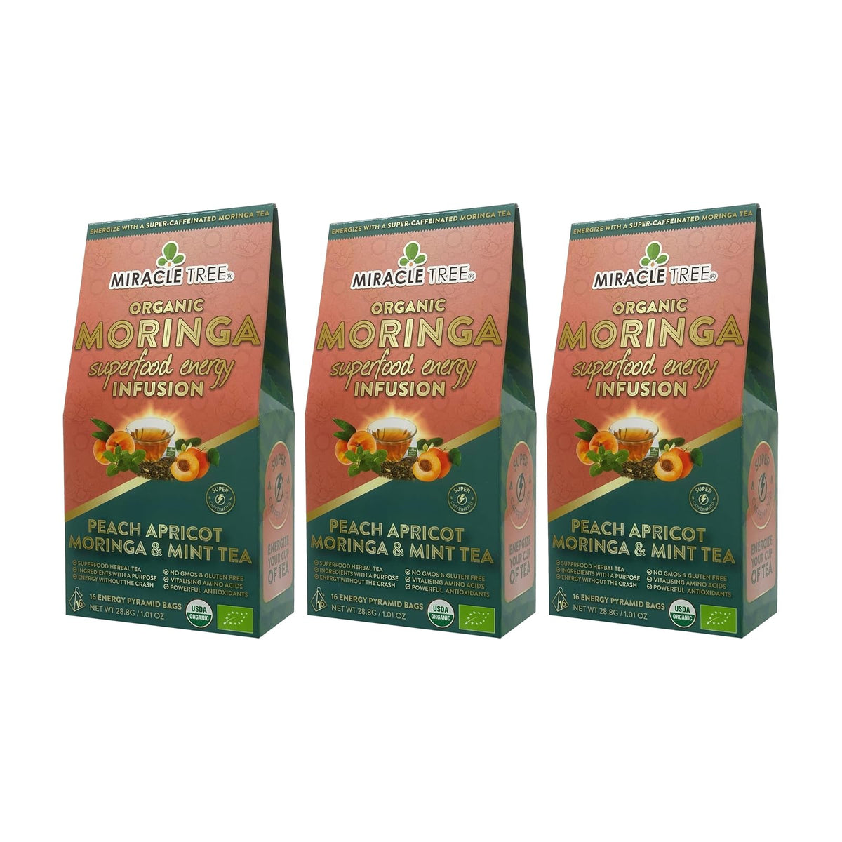 Miracle Tree organic moringa tea bags