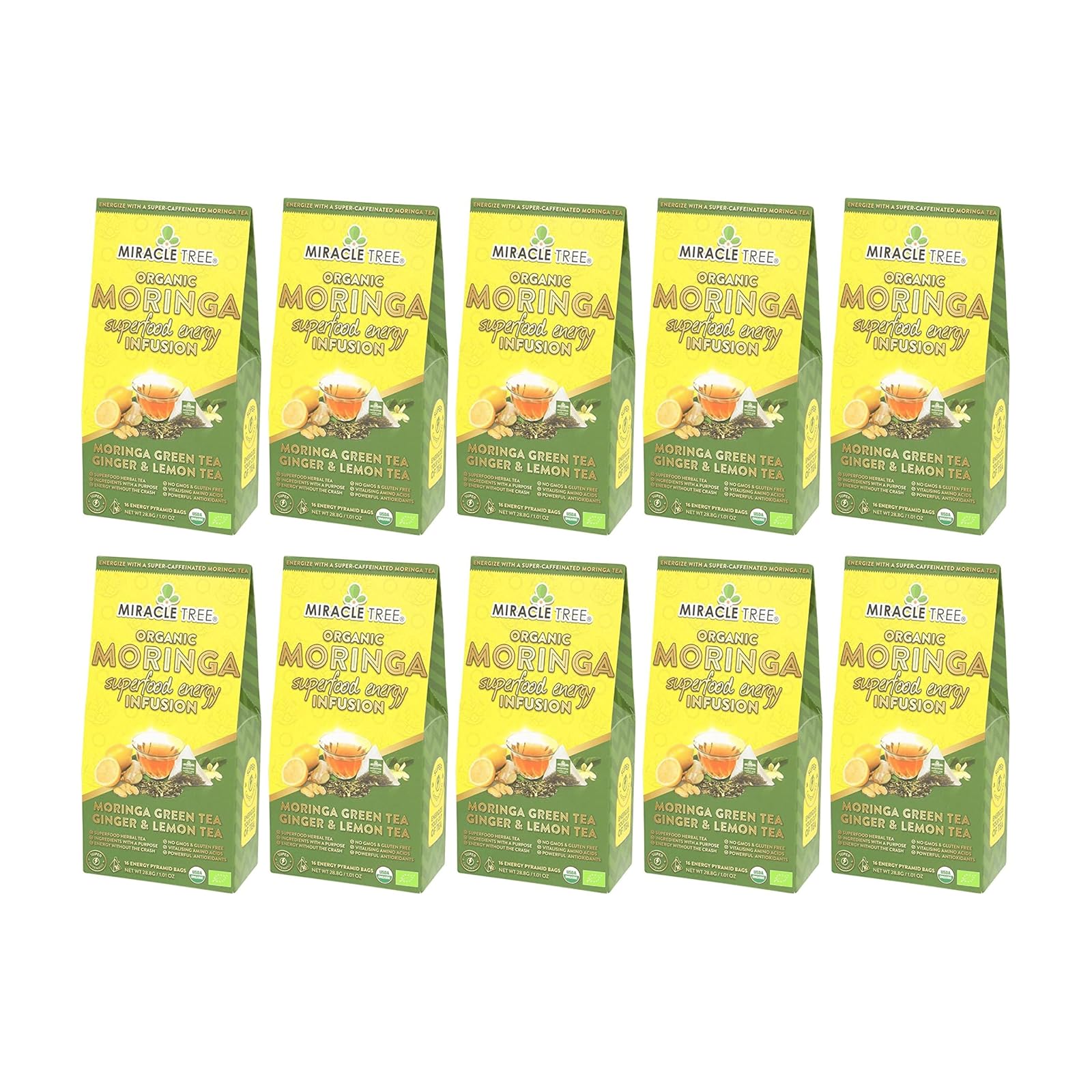 Miracle Tree organic moringa tea bags