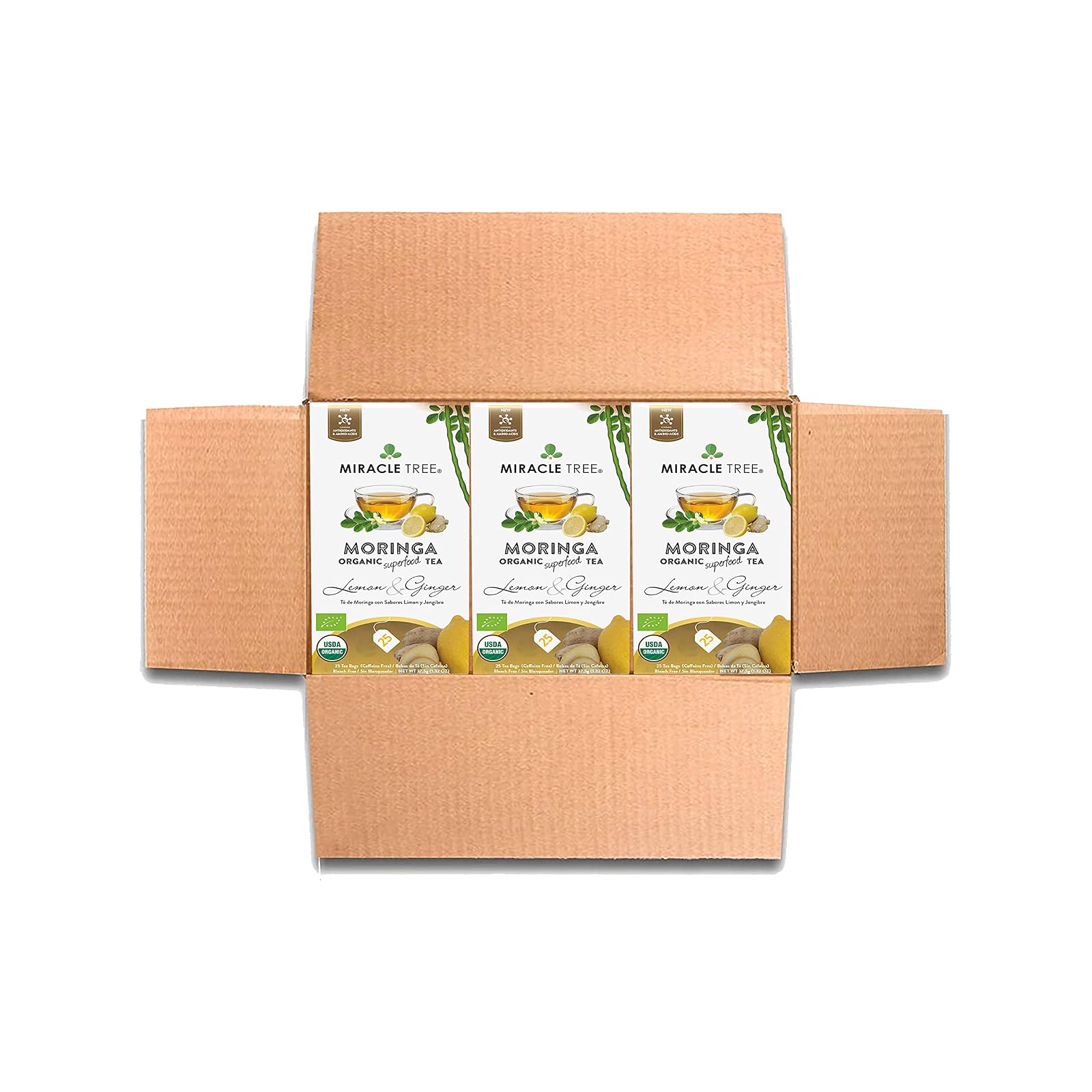 Miracle Tree organic moringa tea bags