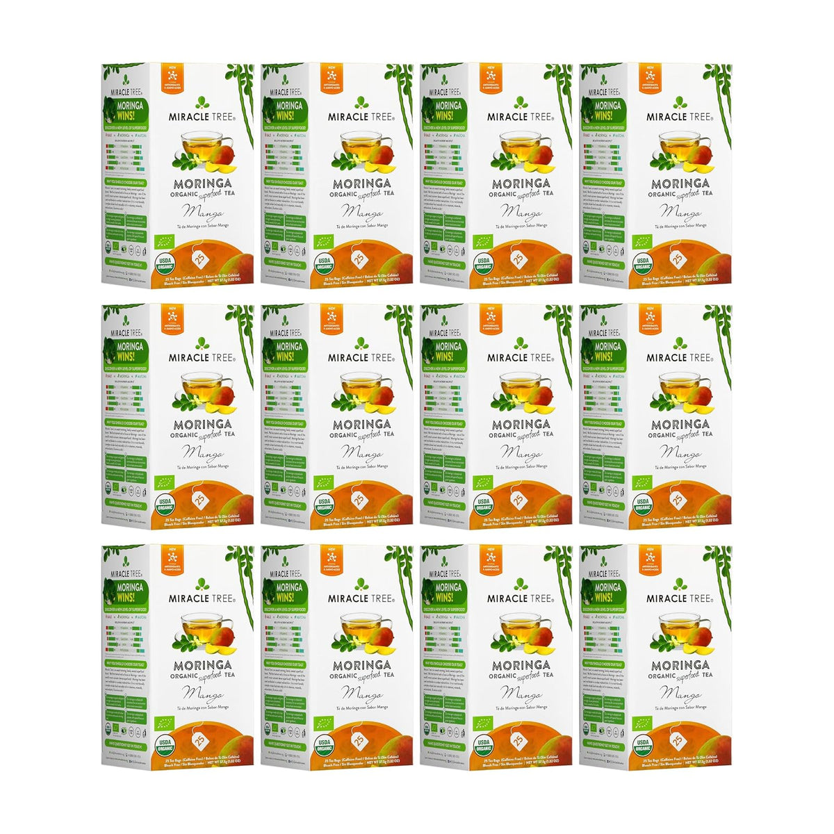 Miracle Tree organic moringa tea bags