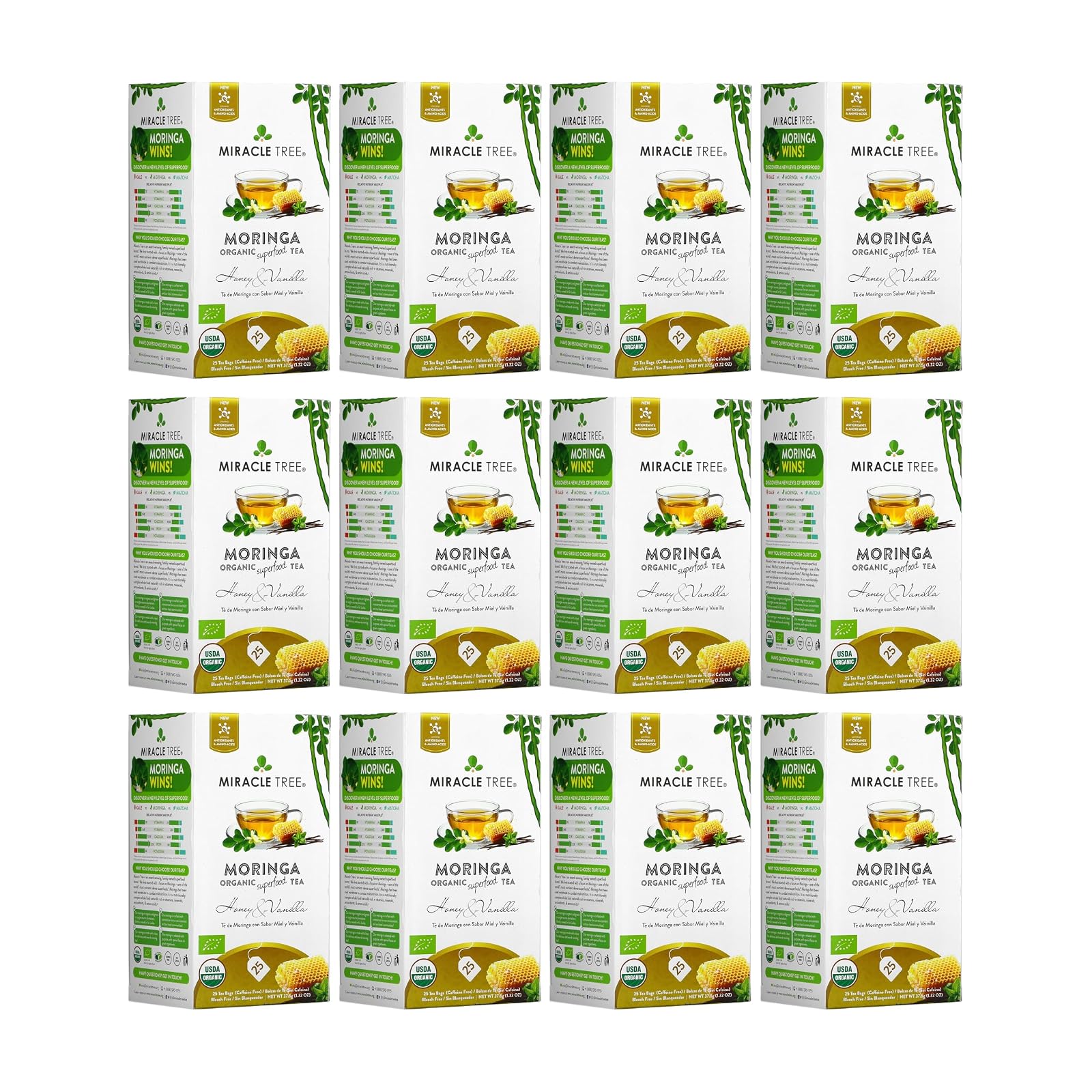 Miracle Tree organic moringa tea bags