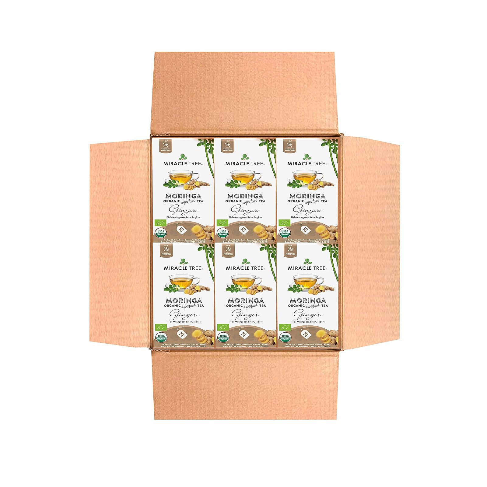 Miracle Tree organic moringa tea bags
