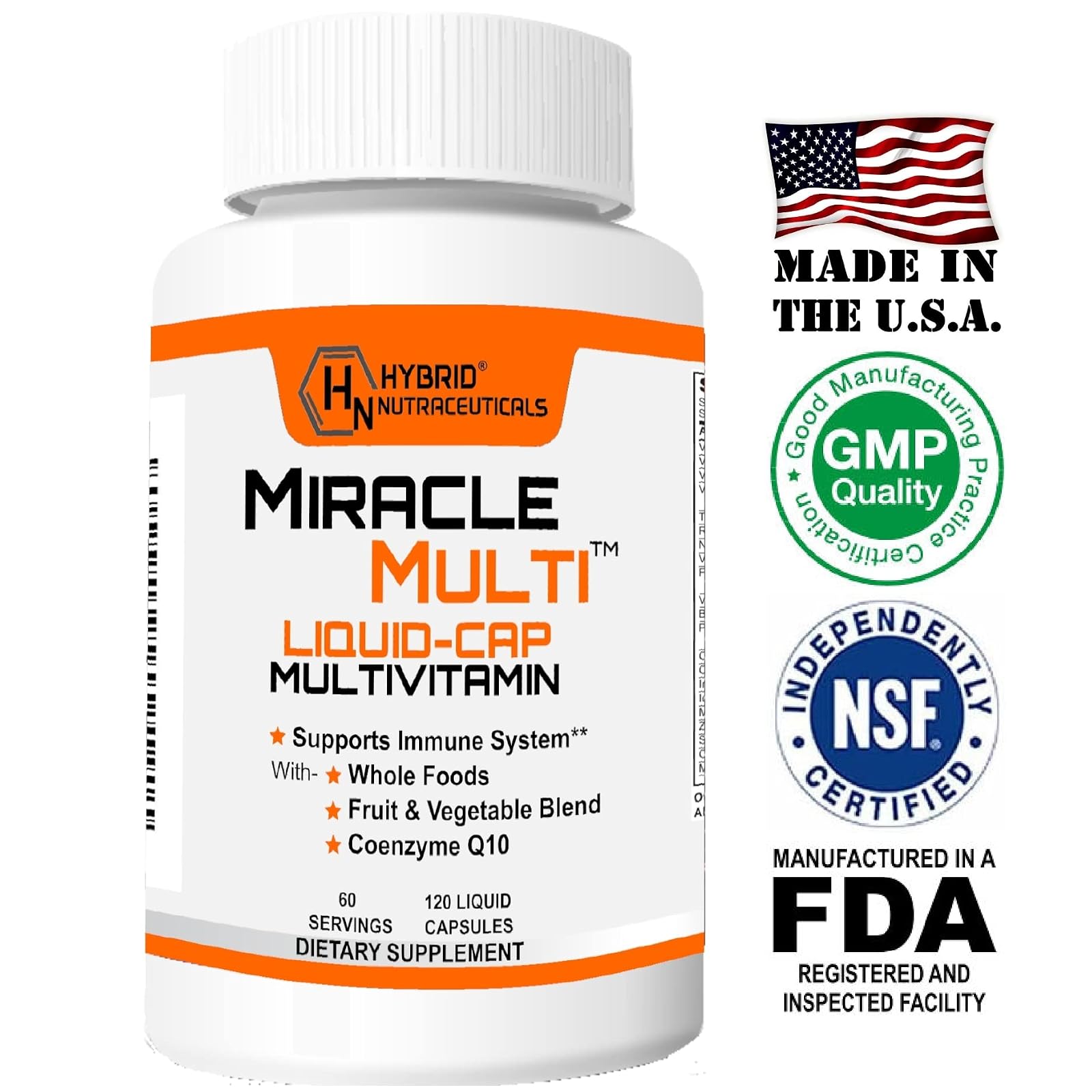 MiracleMulti daily multivitamin softgel formula