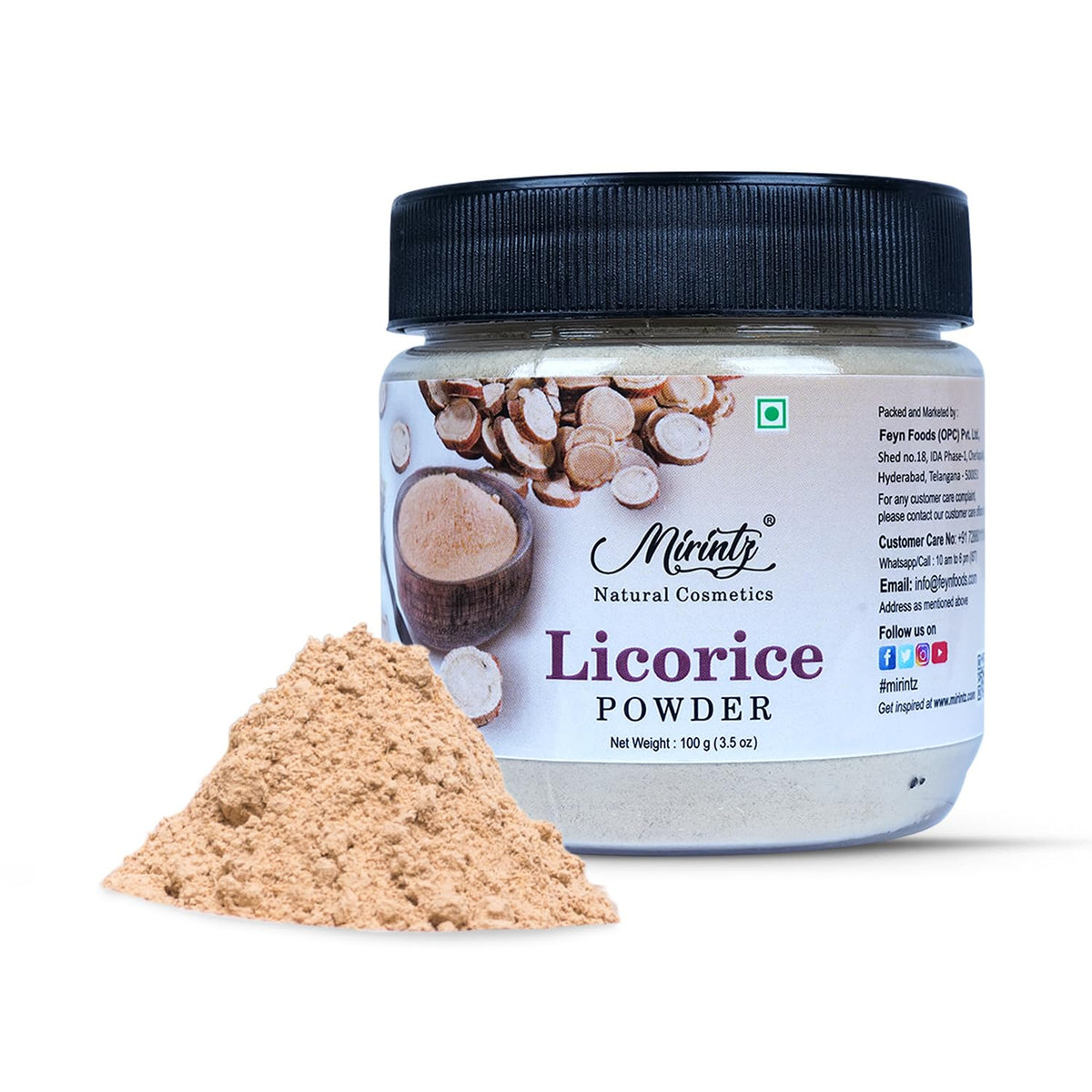 Mirintz licorice powder for baking