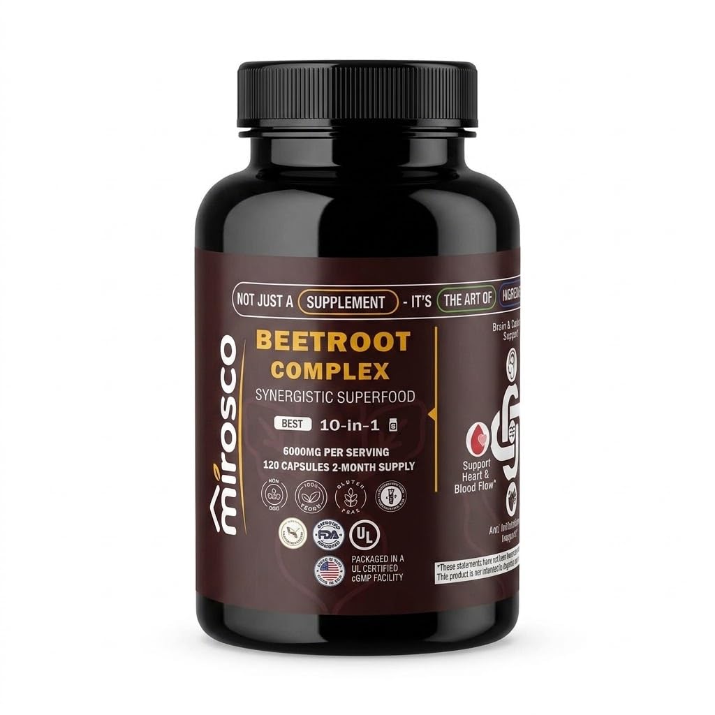 Mirosco beet root capsules for energy