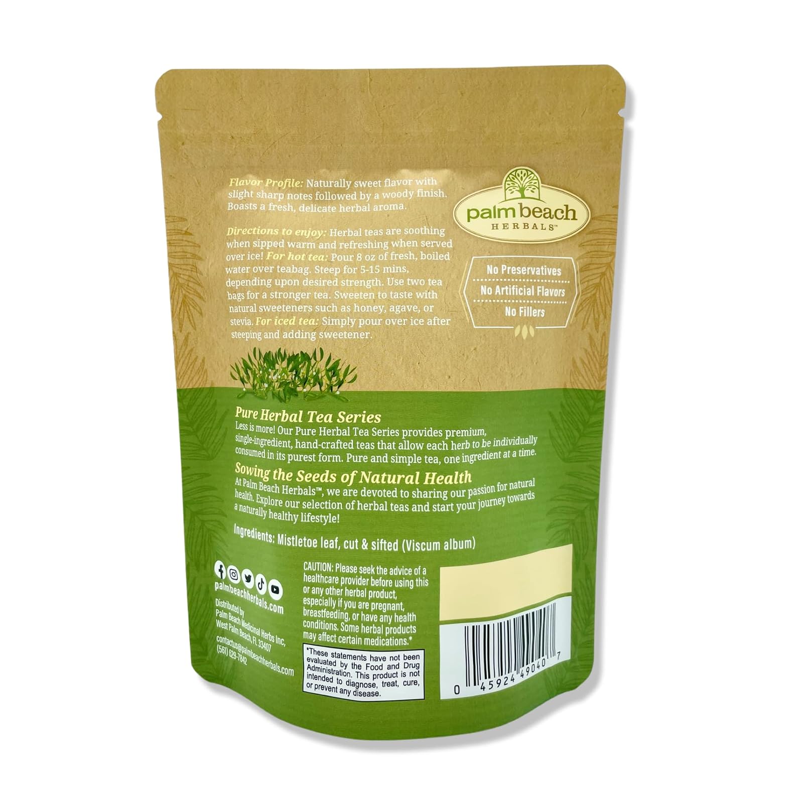 Mistletoe tea for immune support