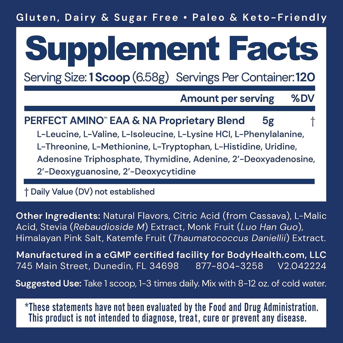 Mixed berry BCAA powder for energy boost