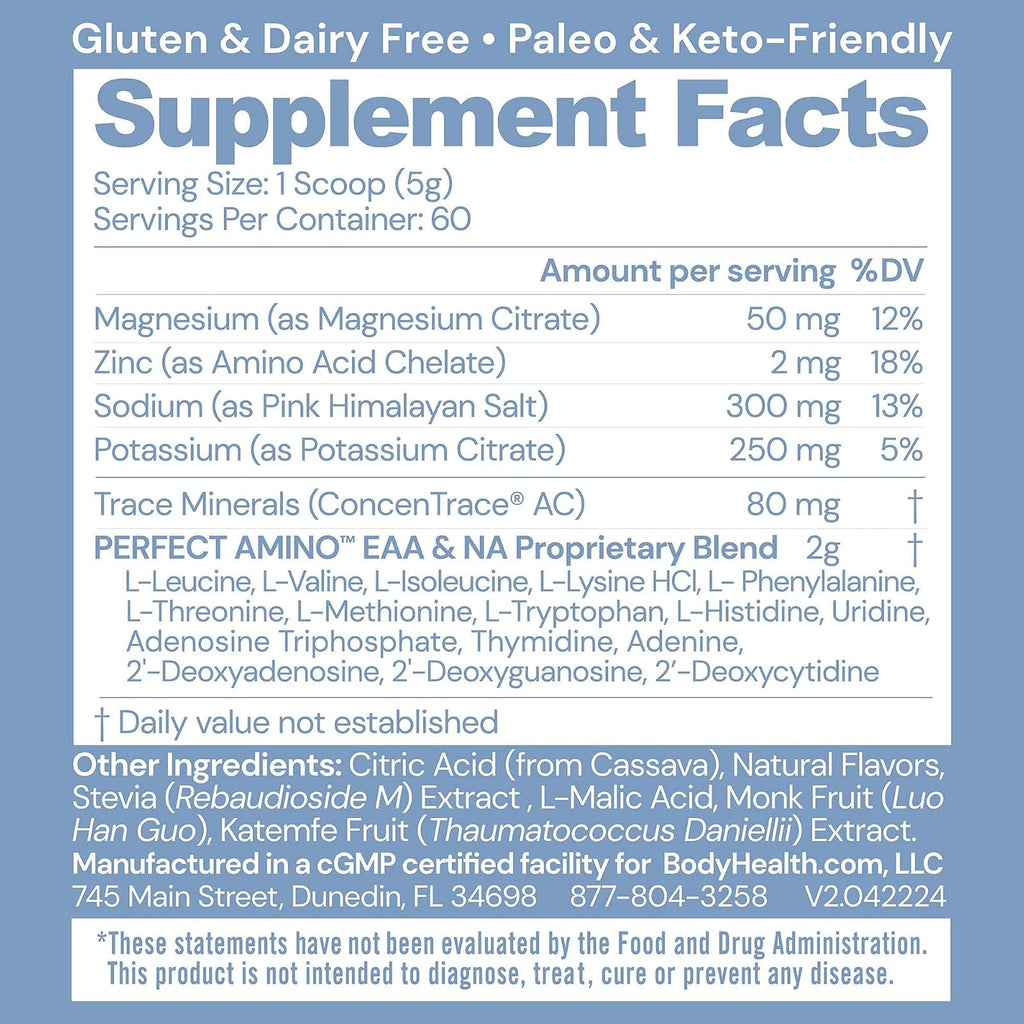 Mixed berry electrolyte powder for energy