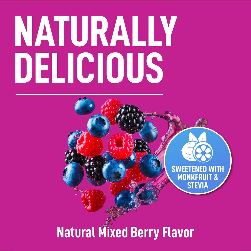 Mixed berry electrolyte powder for workouts
