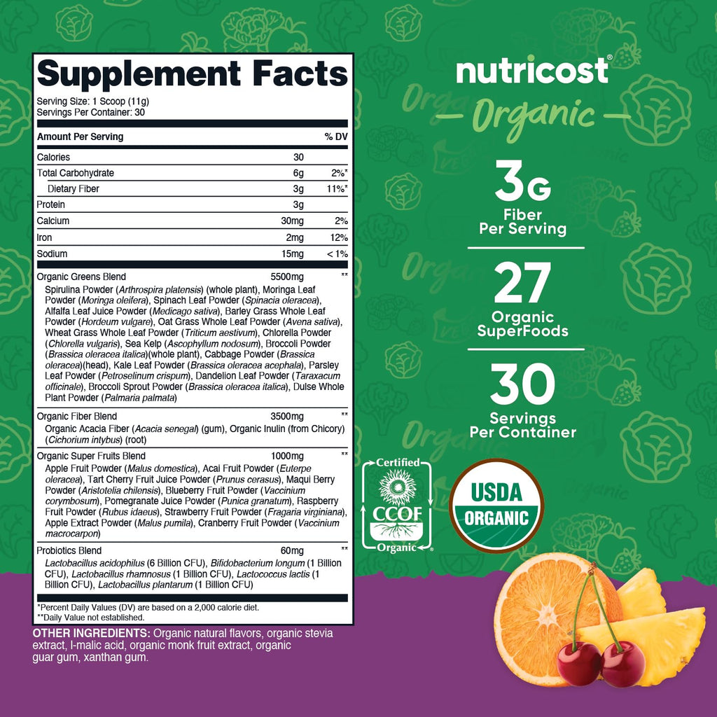 mixed berry flavor superfood drink
