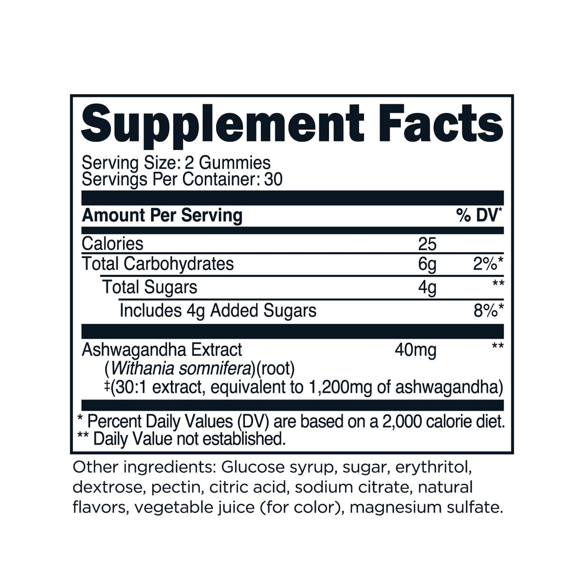 Mixed berry flavour ashwagandha gummies