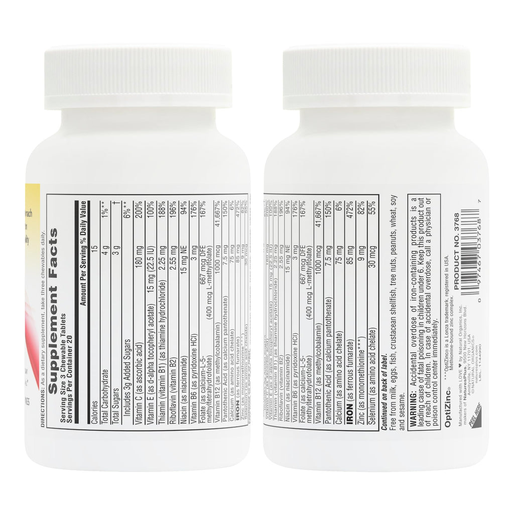 mixed berry flavour iron chewables