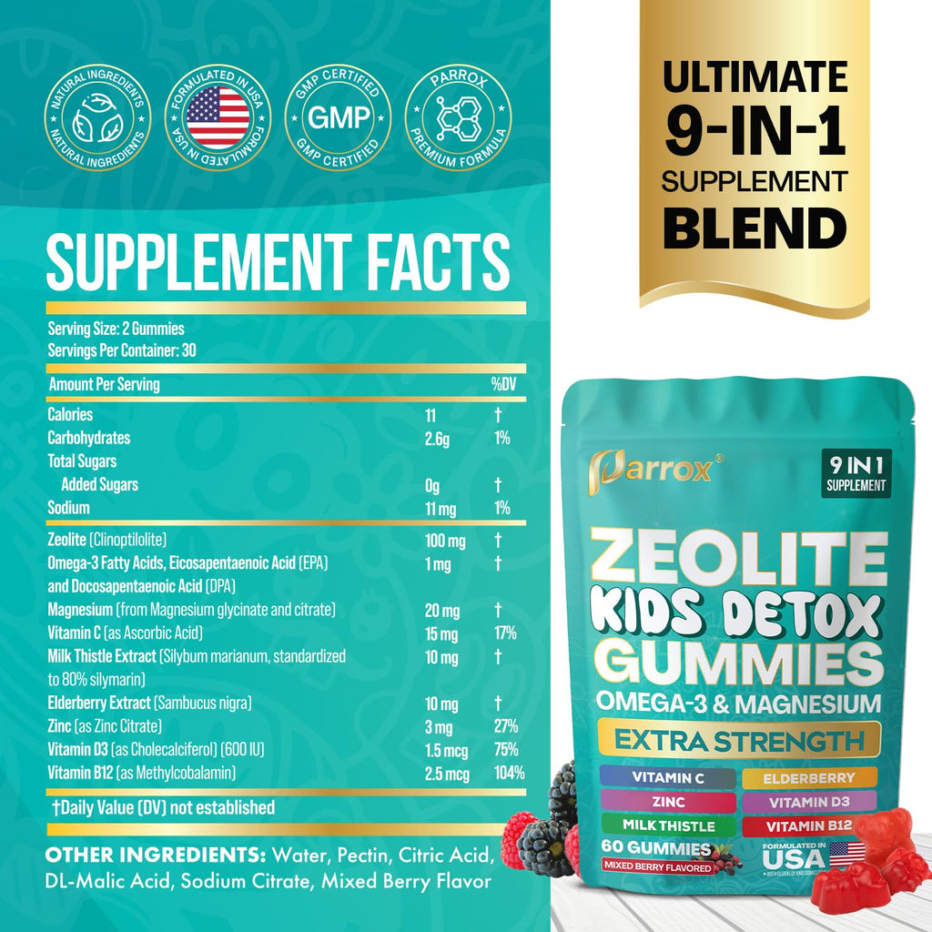 mixed berry flavour kids gummies
