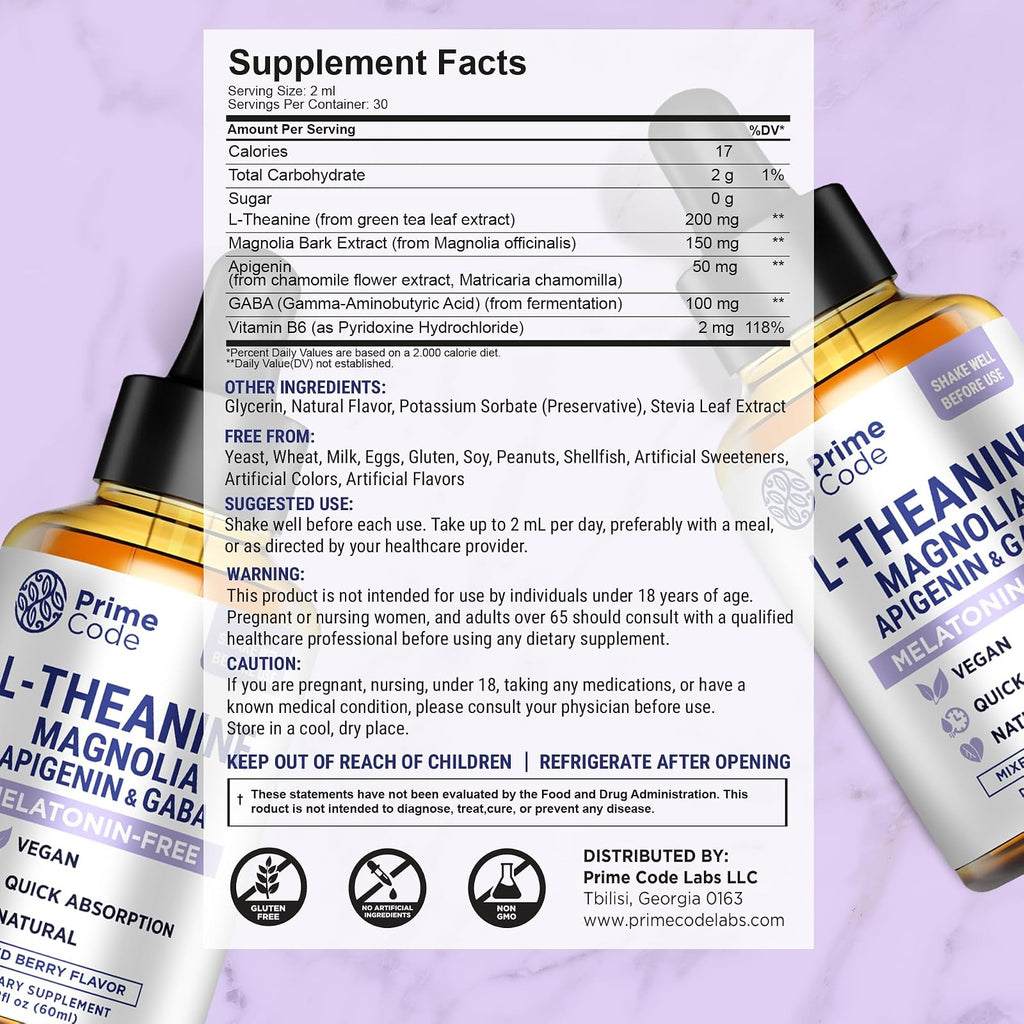 Mixed berry flavour L-Theanine