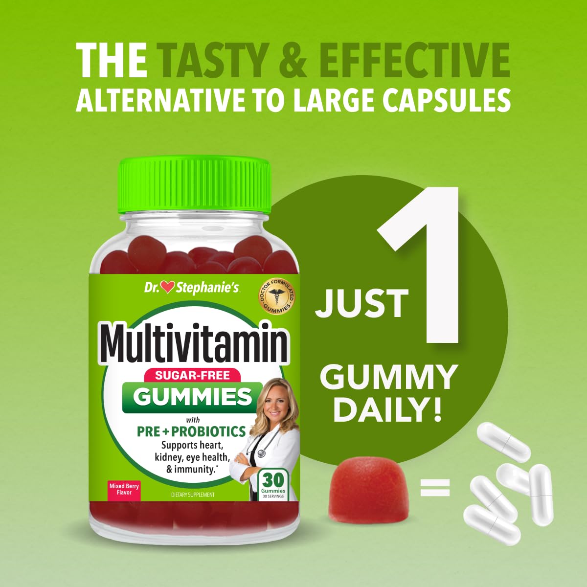 mixed berry flavour multivitamin gummies