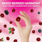 Mixed berry flavour vitamin supplements
