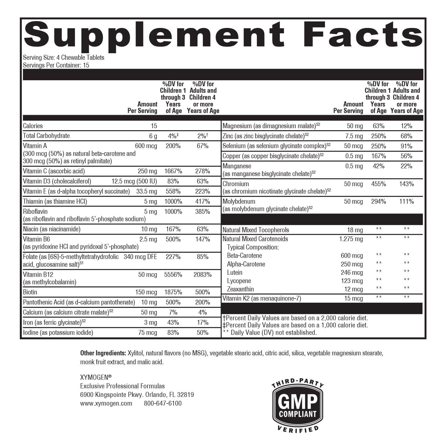 Mixed-berry flavour vitamin supplements